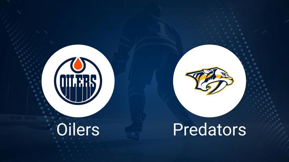 Where to Watch Edmonton Oilers vs. Nashville Predators on TV or ...